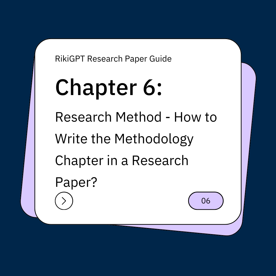 Chapter Six - Research Method - How To Write The Methodology Chapter In ...